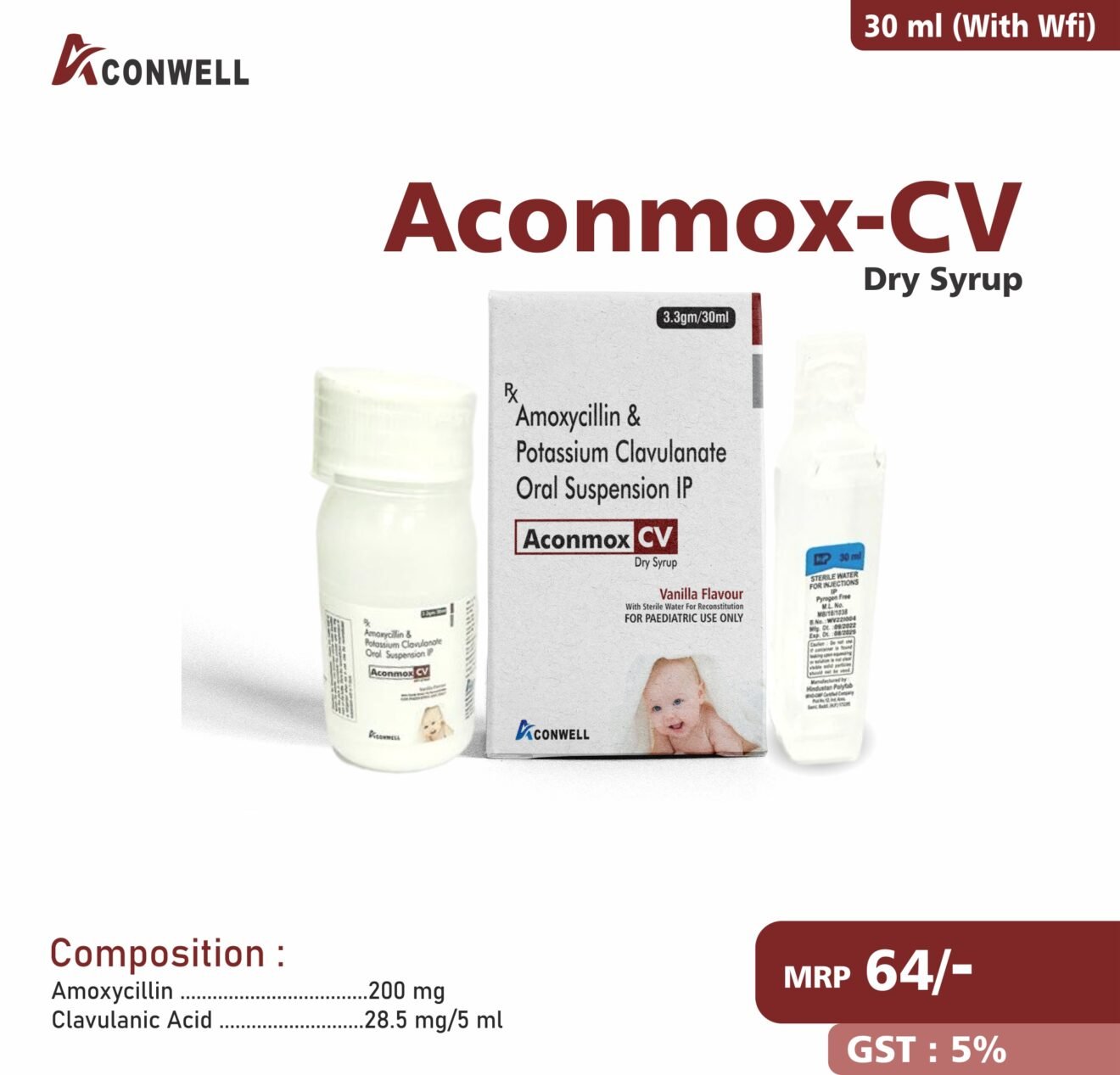 Aconmox-Cv Dry Syrup - Aconwell Pharma