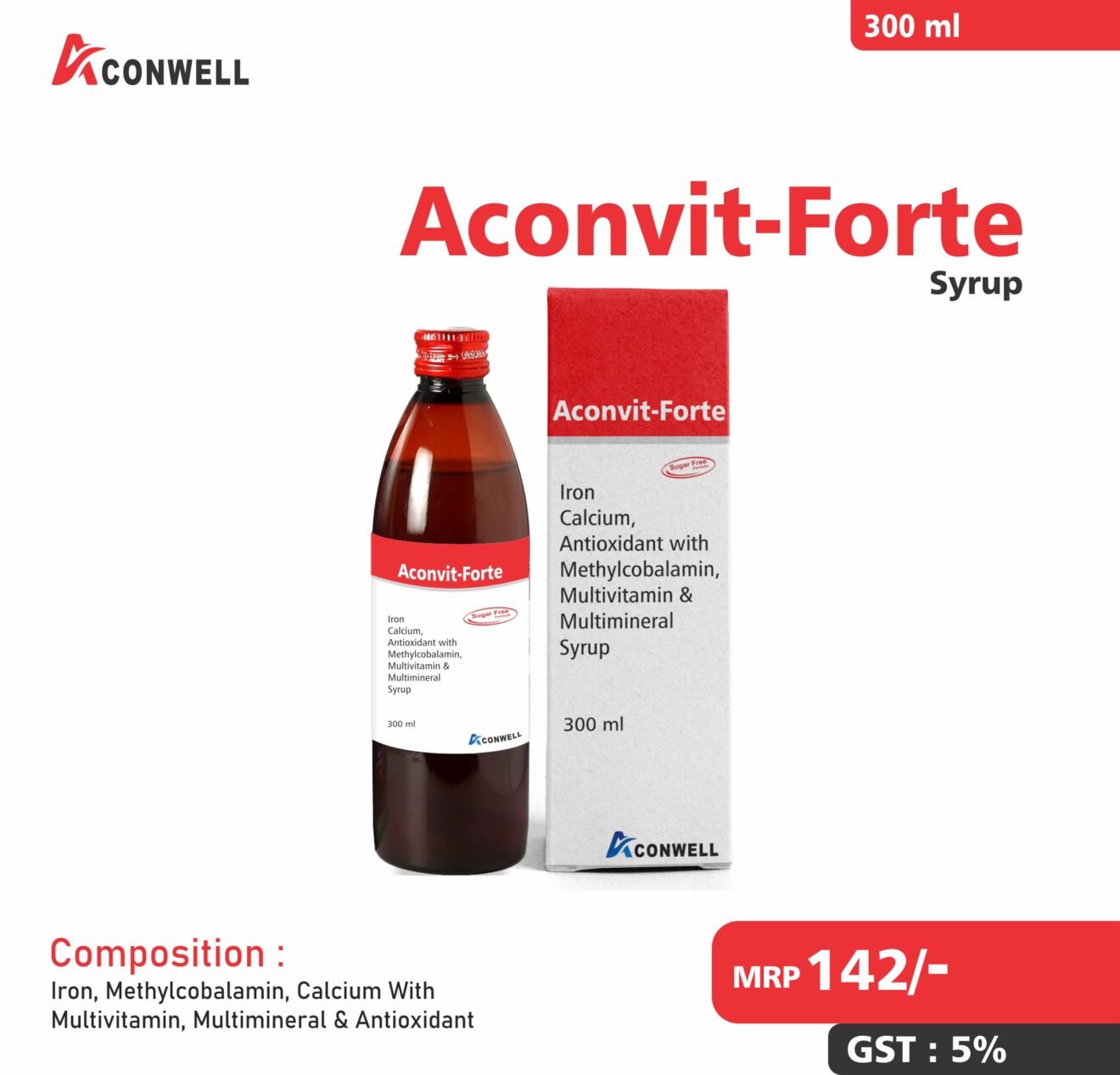 Aconvit-Forte Syrup - Aconwell Pharma